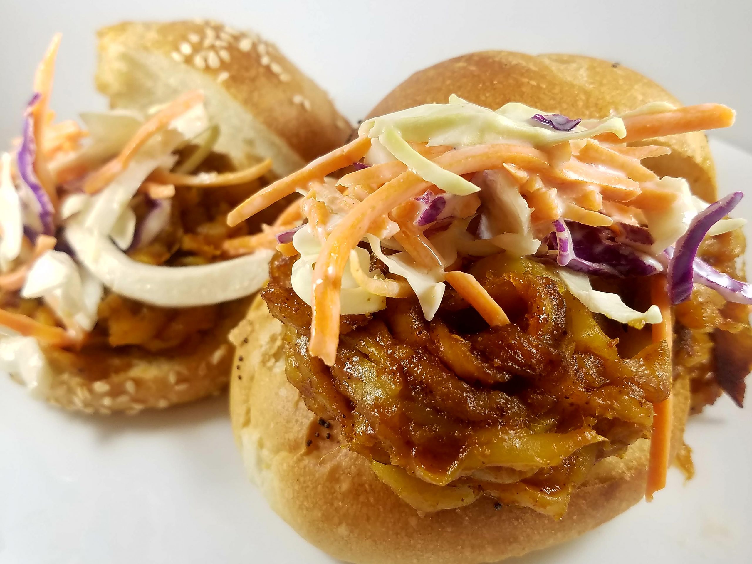 BBQ Jackfruit Sliders with Slaw | GradFood