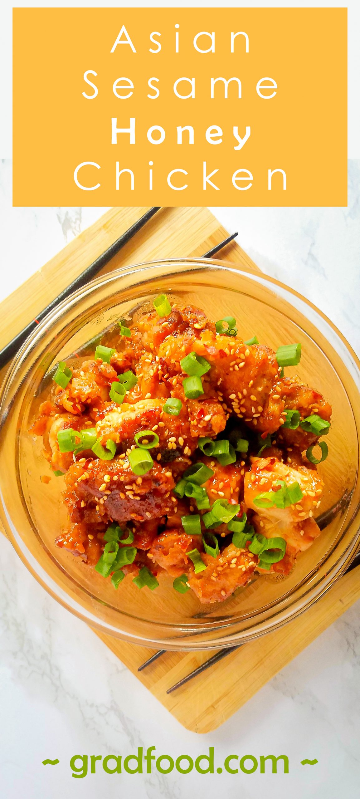 Asian Sesame Honey Chicken | GradFood