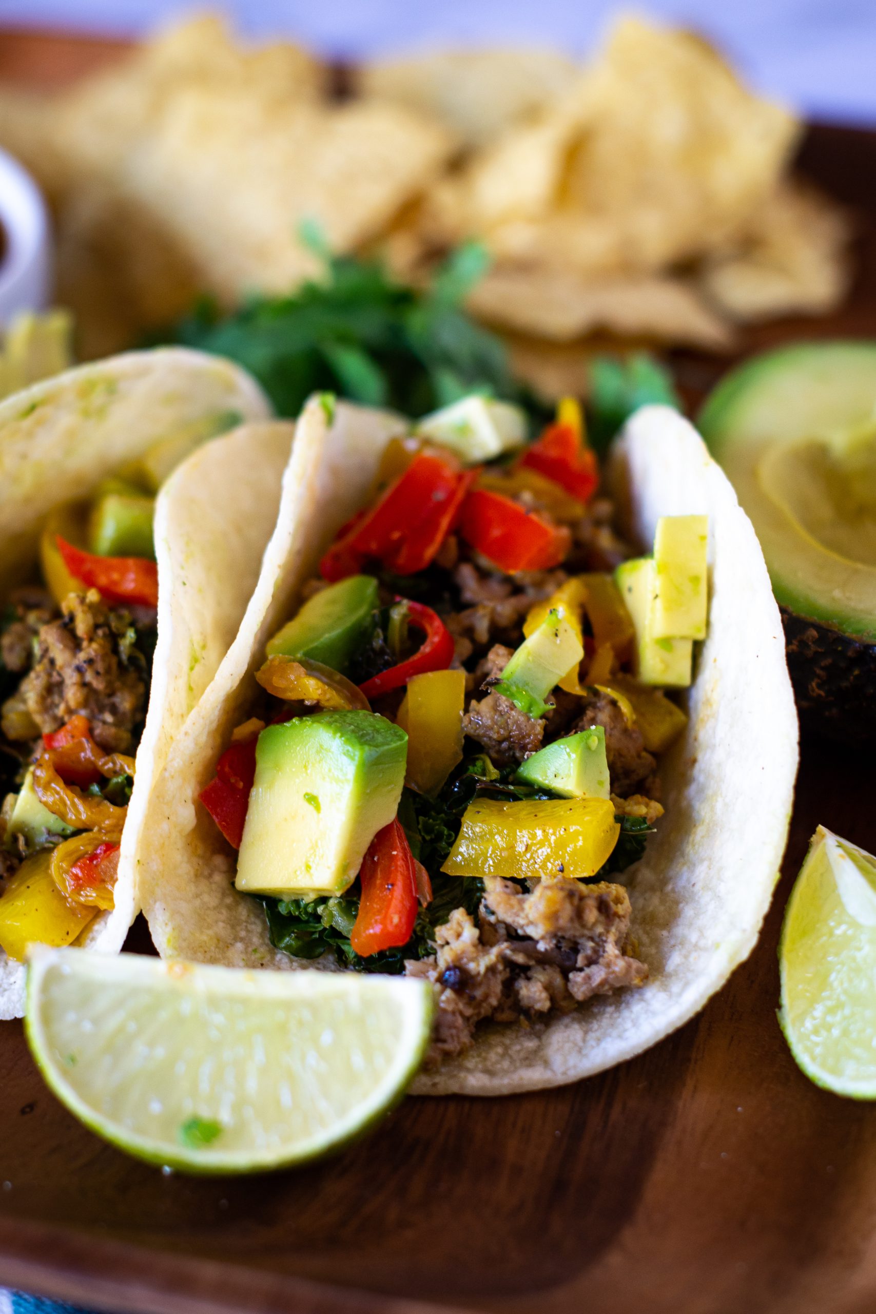 Turkey, Beef, & Roasted Kale Tacos | GradFood