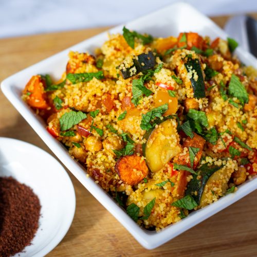 Moroccan Couscous with Roasted Vegetables | GradFood